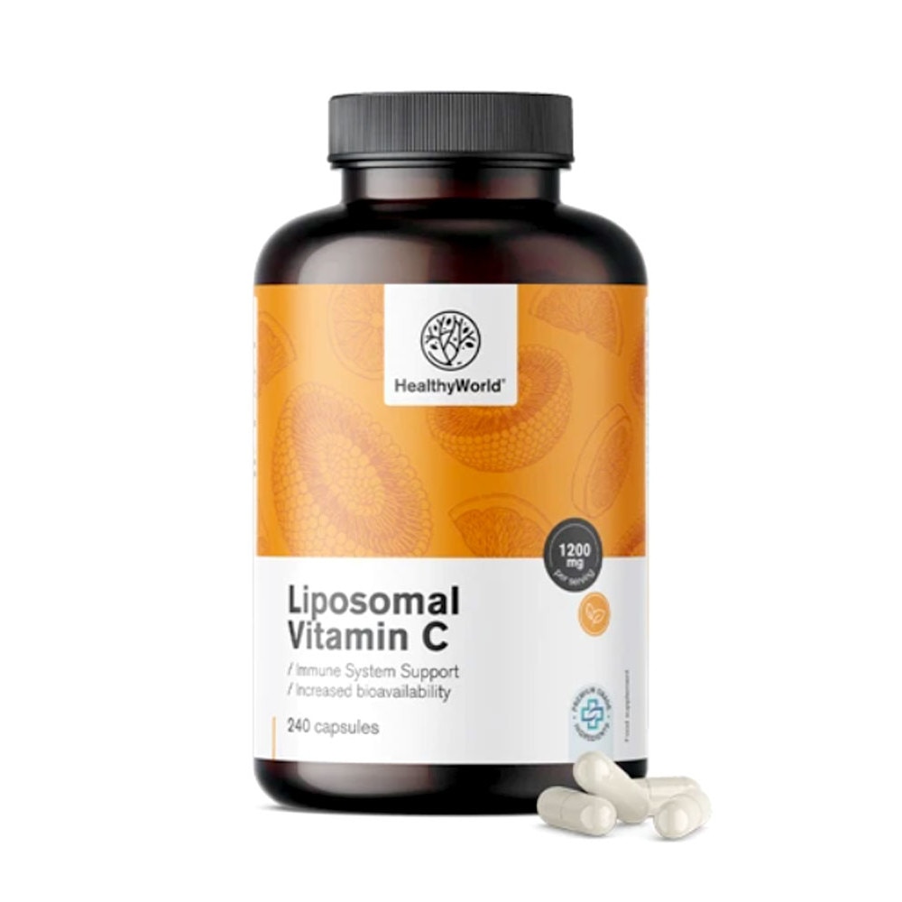 Vitamina C lipozomala 600 mg, 240 de capsule, cu extract de macese si ...