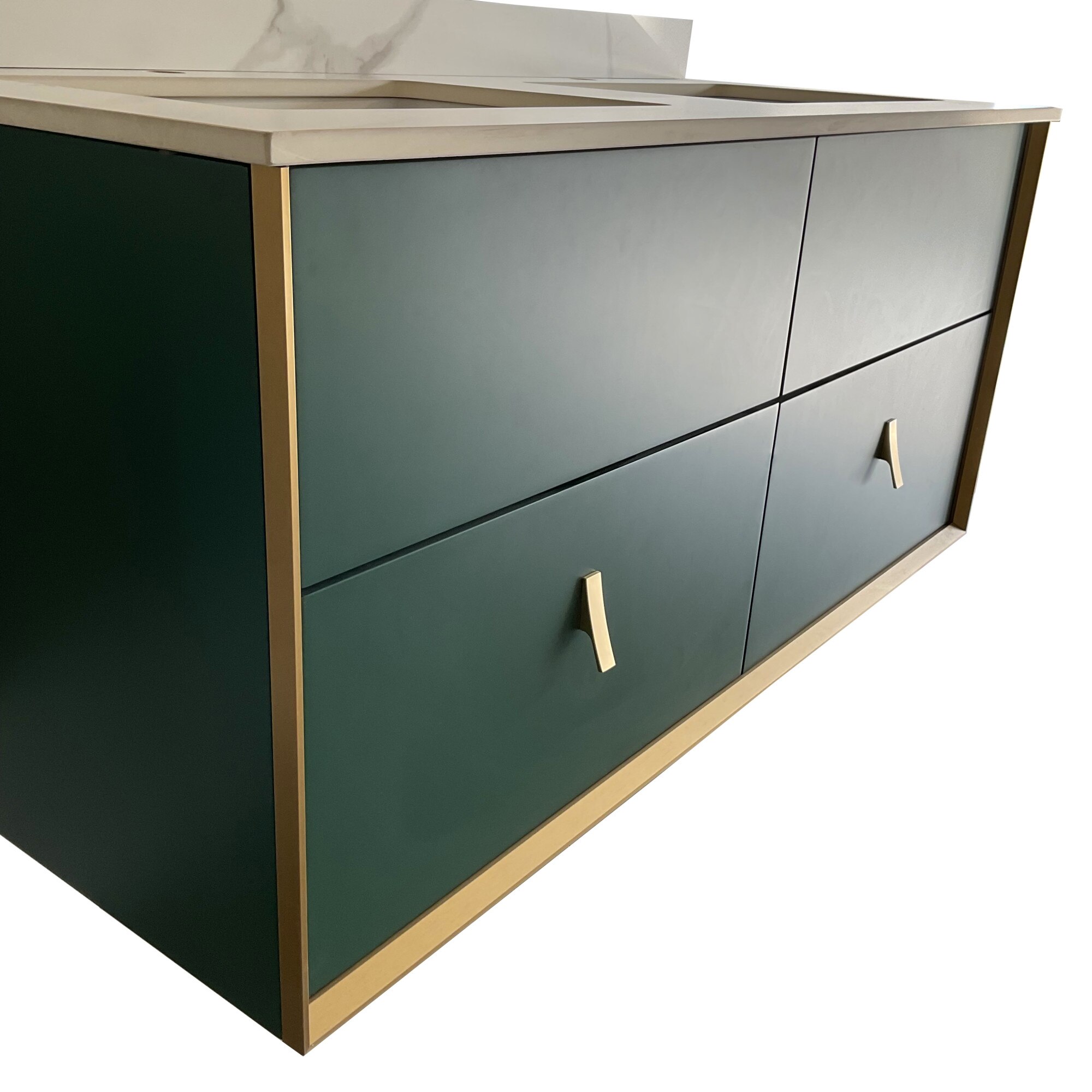 Mobilier de baie Dublu LUC 120 cm Verde - eMAG.ro