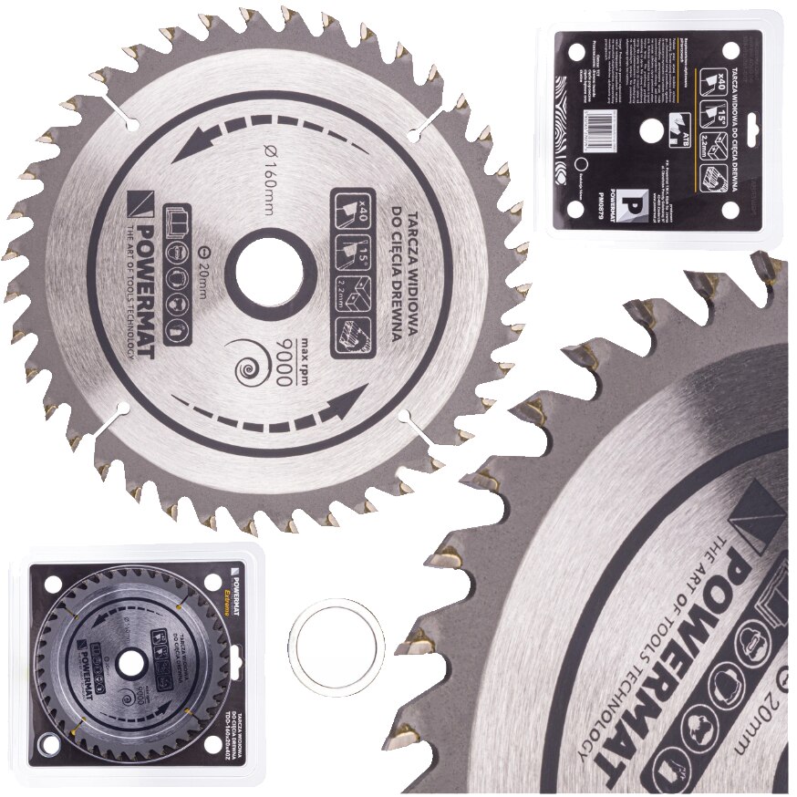 Disc circular pentru lemn, 160 x 20, 60 dinti, vidia, Powermat - eMAG.ro