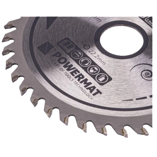 Disc circular pentru lemn, 125 x 22.2, 40 dinti, vidia, Powermat - eMAG.ro