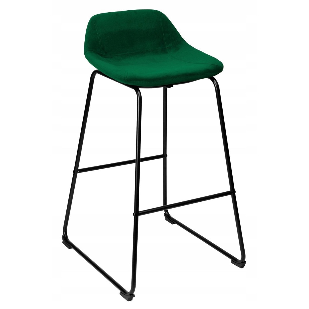 Scaun de bar Sligo e Hokery, Catifea/Otel, Verde inchis - eMAG.ro