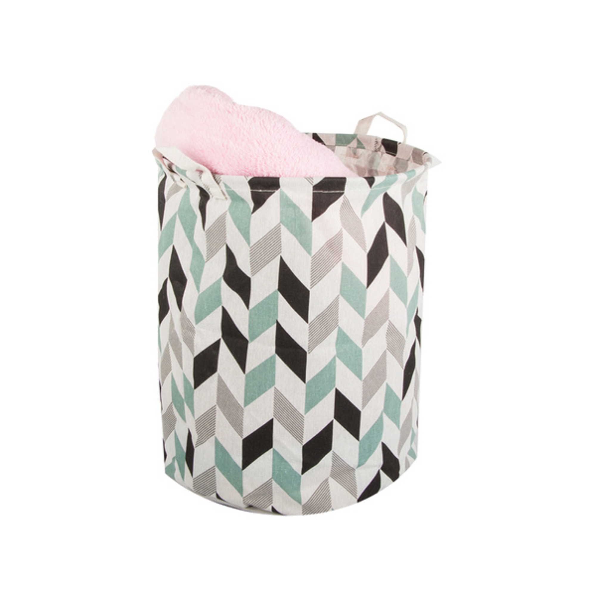 Cos de rufe pliabil din material textil, 45 litri, Multicolor, 40x35 cm ...