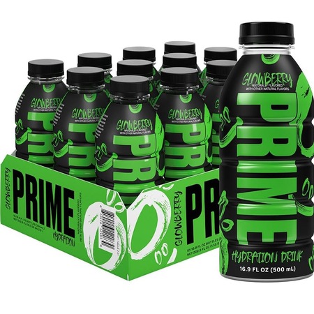 Комплект Хидратираща, Витаминозна напитка PRIME, Glow Berry, 12 х 500 ...