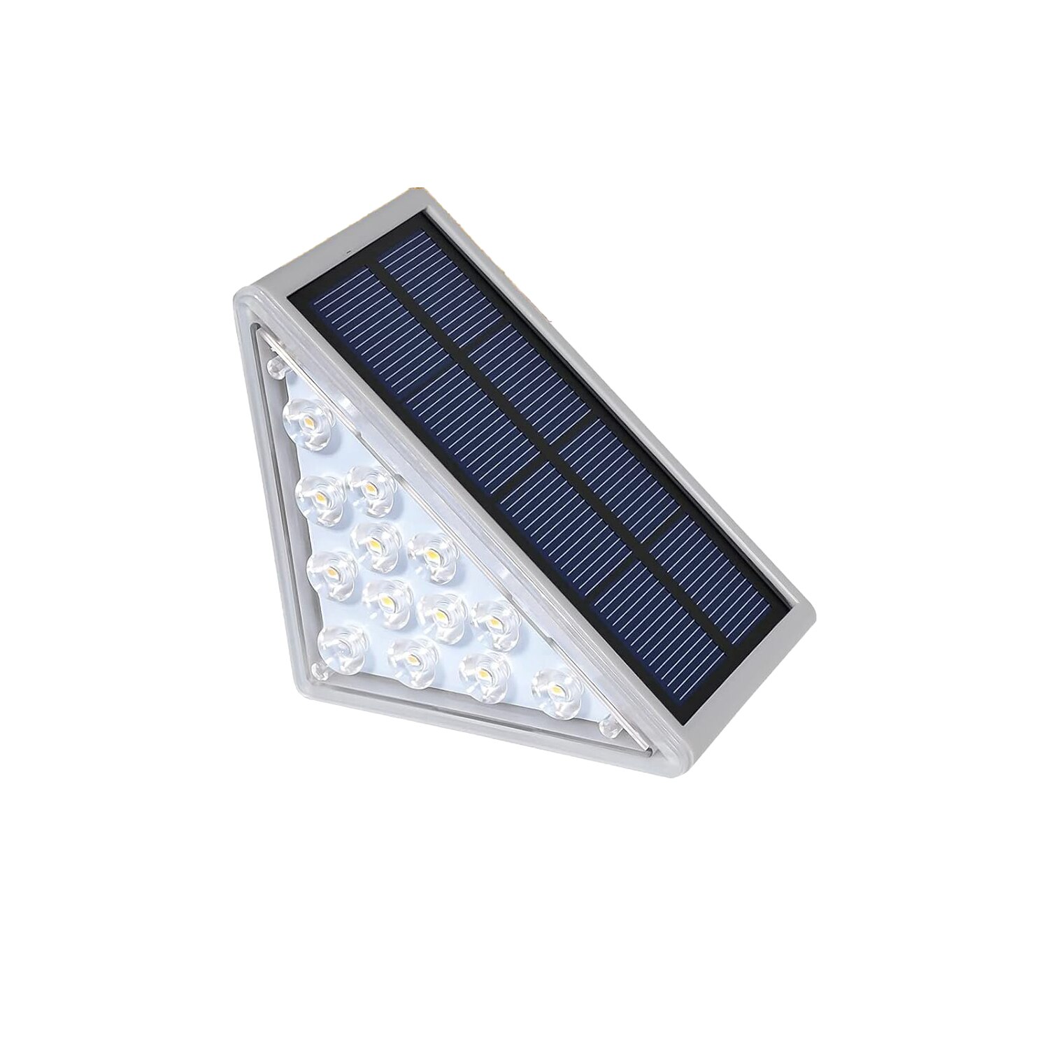 Set de 2 lampi decorative pentru scari, cu incarcare solara, IP67 ...