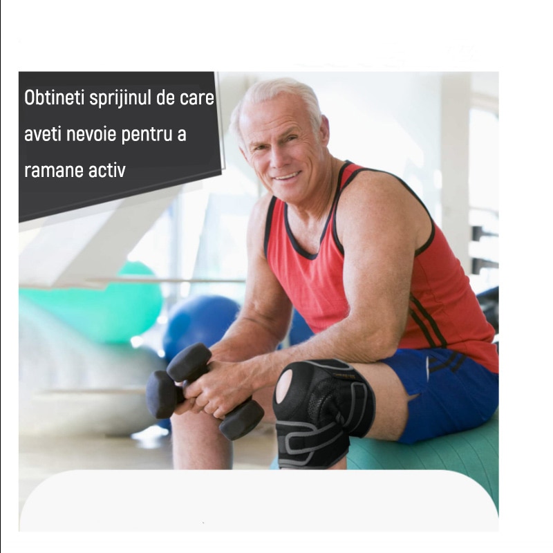 Genunchiera ortopedica ajustabila cu rotula decupata, pentru recuperare ...