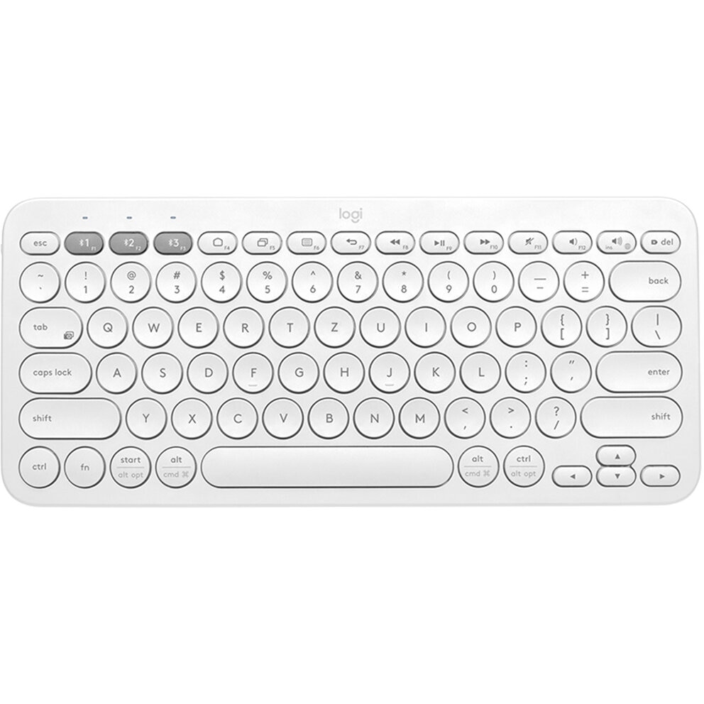 Tastatura Bluetooth Logitech K380, Multi-Device, layout DE German, Alb ...