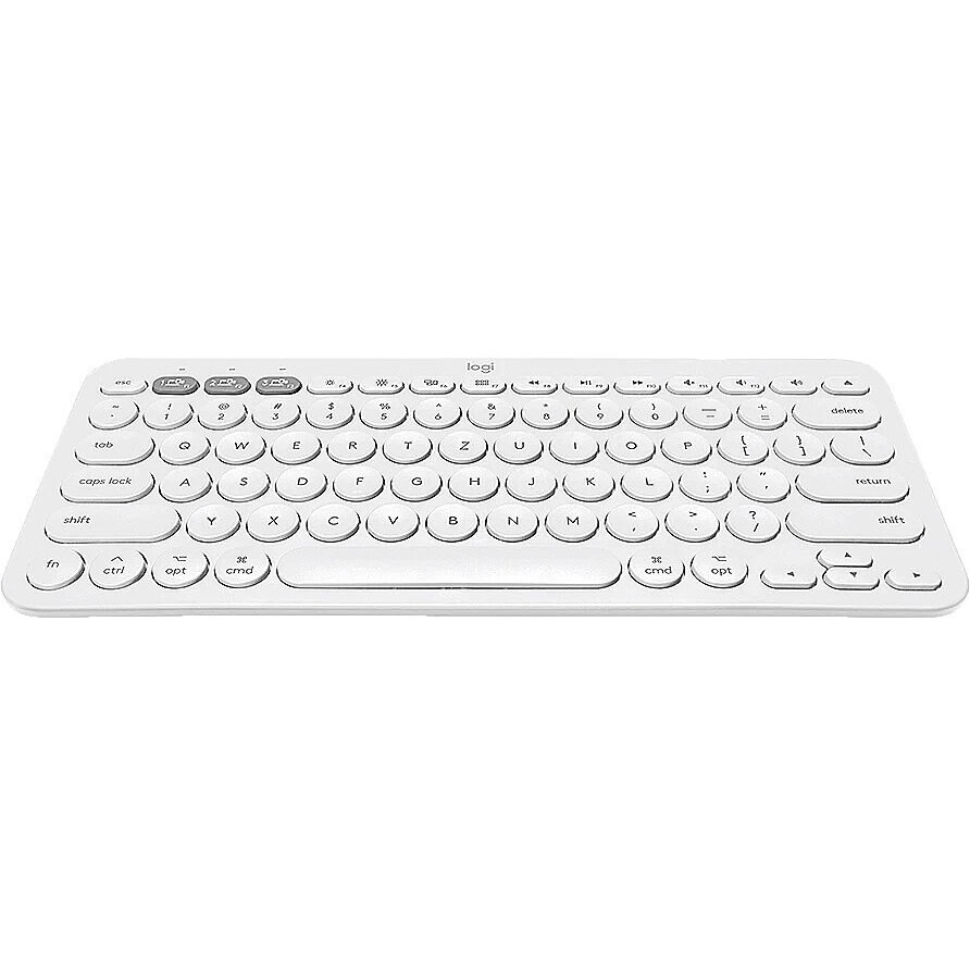 Tastatura Bluetooth Logitech K380, Multi-Device, layout DE German, Alb ...