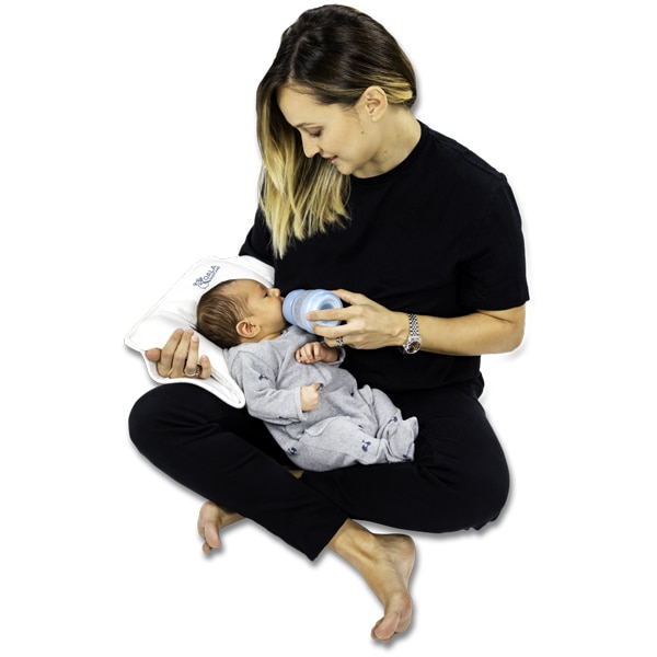 Perna alaptare anti plagiocefalie, cu spuma memory, 2 huse detasabile ...