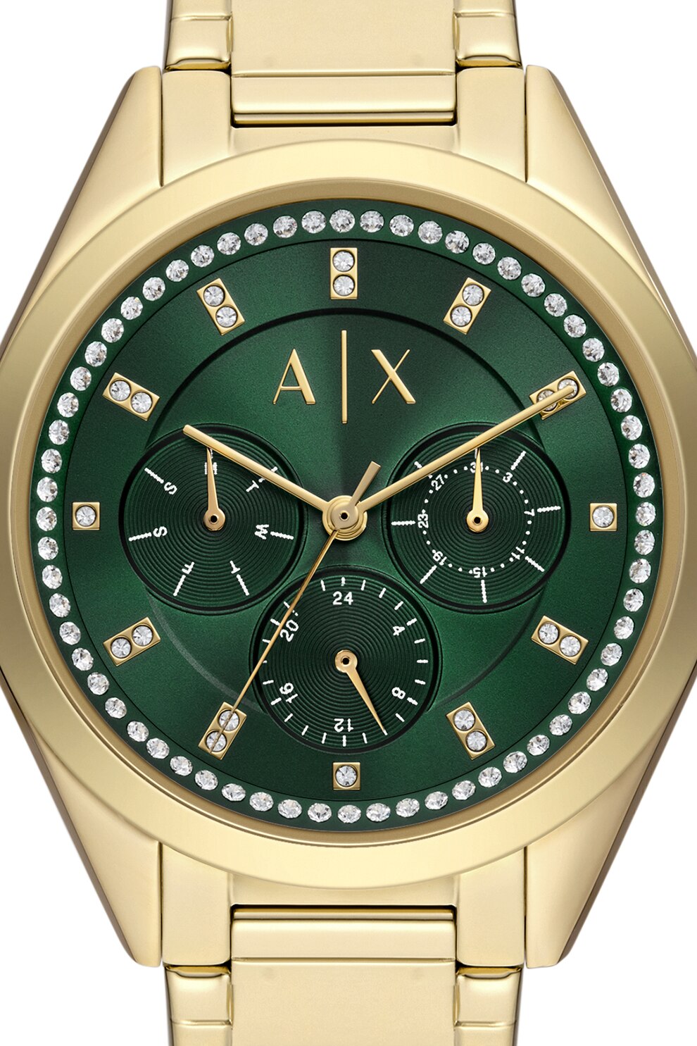 ARMANI EXCHANGE, Мултифункционален часовник от неръждаема стомана ...