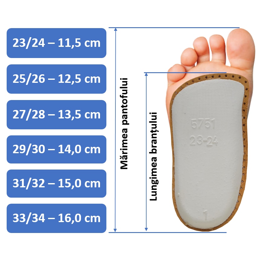 Branturi ortopedice tip 3/4 care sustin picioarele plat-valgus pentru ...