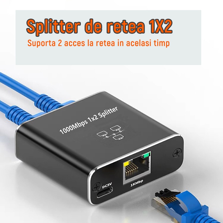 Splitter de retea, Vaxiuja, Impartit in doua, Potrivit pentru reteaua ...