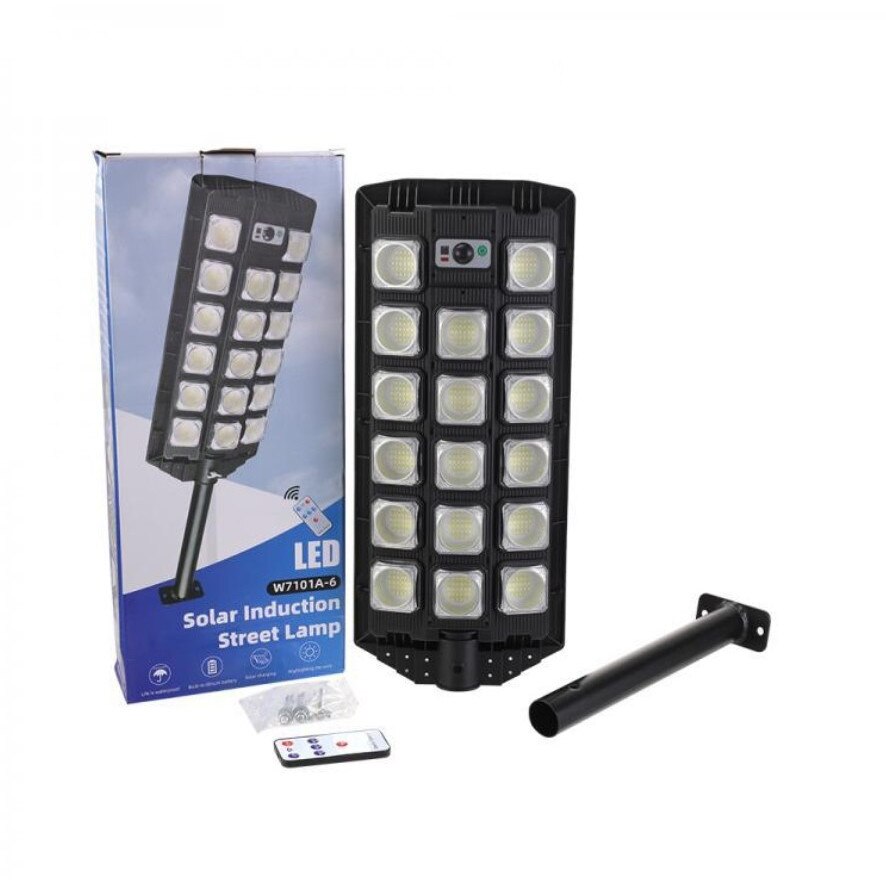 Lampa LED solara stradala cu senzor de miscare Sumker 400W W7100A-6 ...