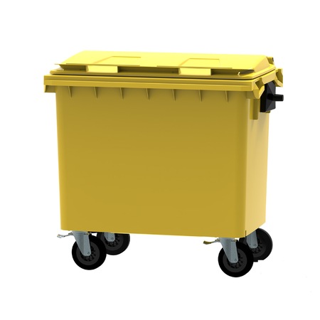 Container din plastic, 660 litri, galben - eMAG.ro