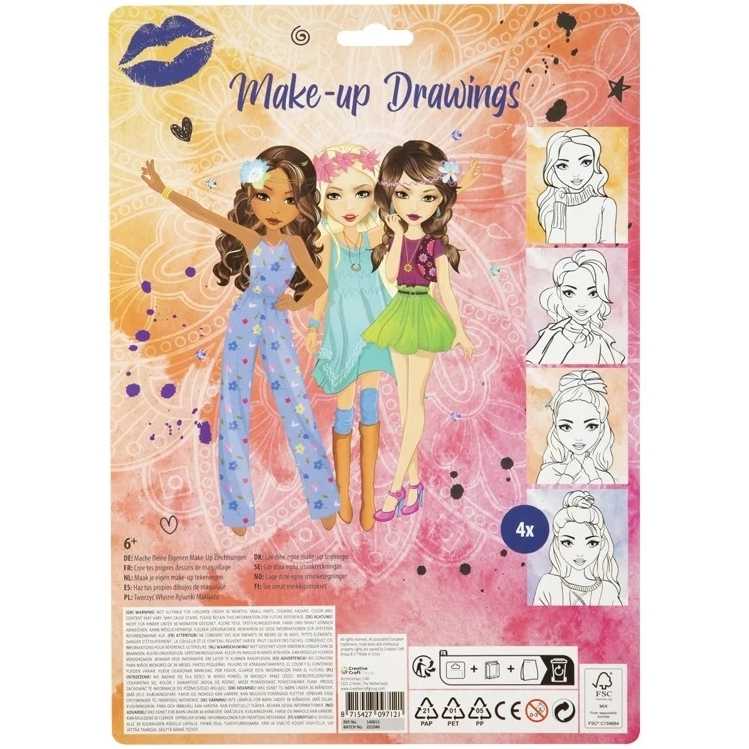 Carte de colorat Make-up Drawings Besties, Grafix - eMAG.ro