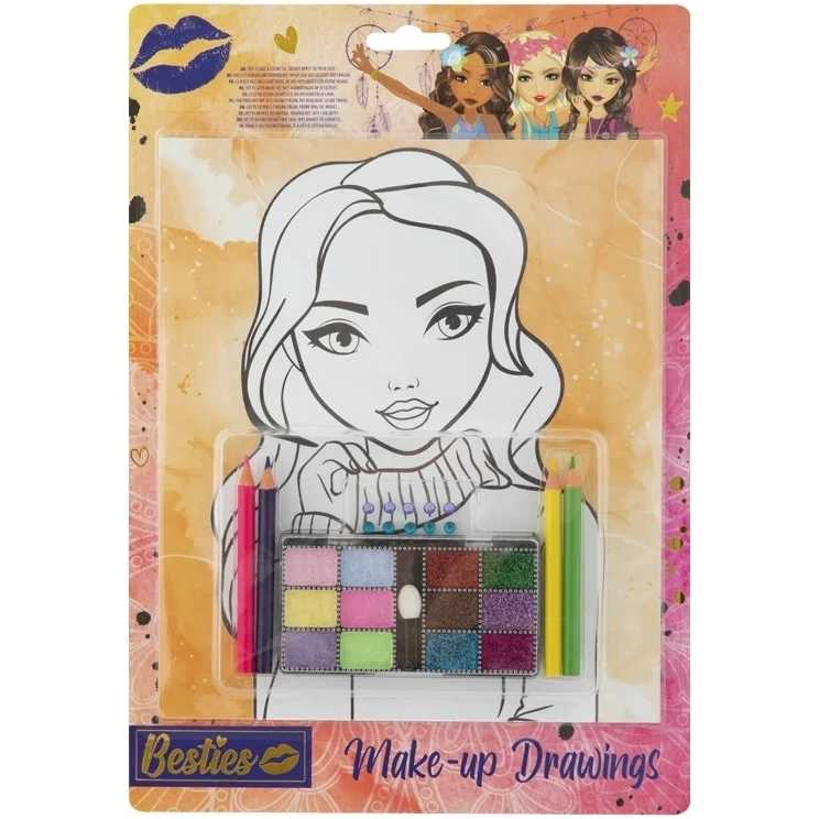 Set de Machiat "Besties Make-up Drawings" – Creativitate si Distractie ...