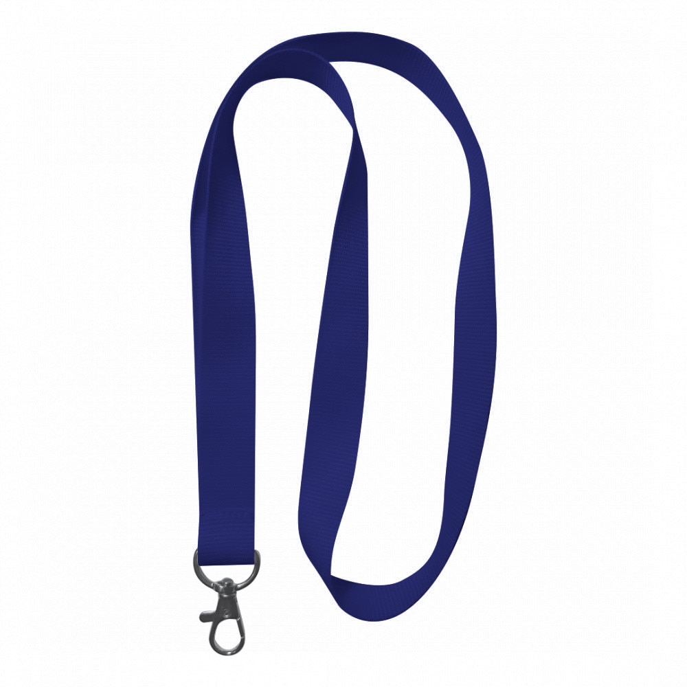 Lanyard ripsat albastru inchis cu carabiniera 10 buc - eMAG.ro