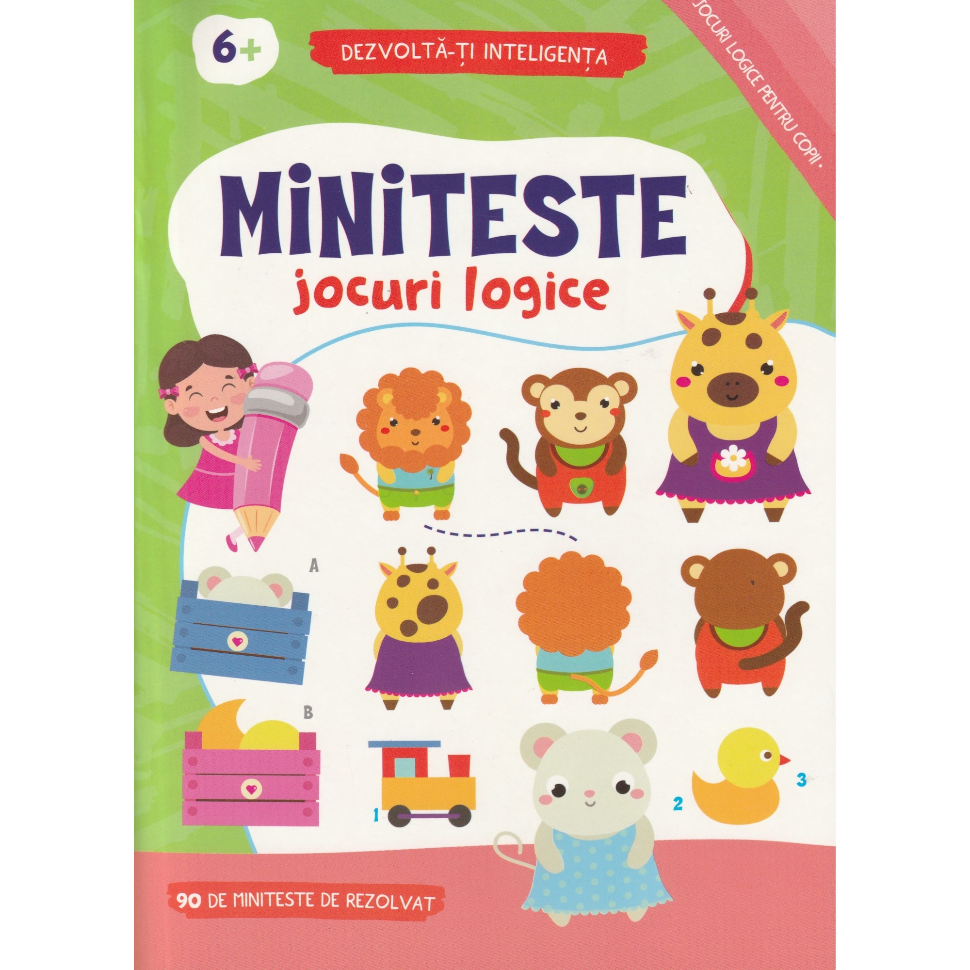 Jocuri logice pentru copii - 90 miniteste de rezolvat, editura Alias ...