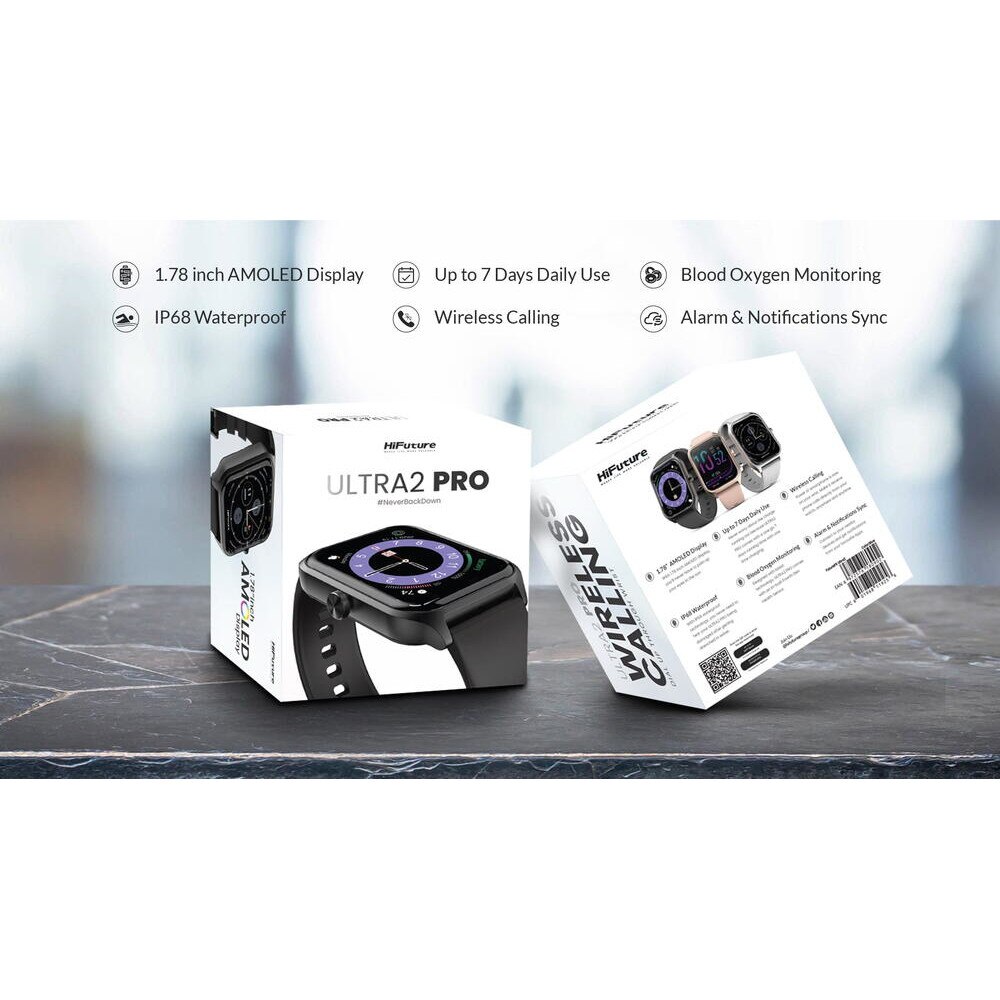 SmartWatch HiFuture Ultra2Pro cu Apel Bluetooth, Numar SOS, Frecventa ...