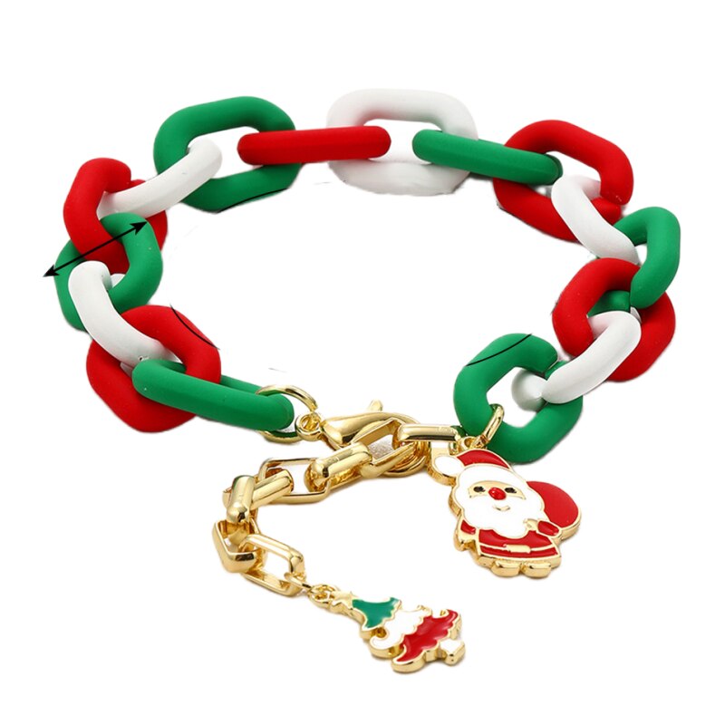 Bratara Bijuterii de Craciun, vacanta, colorat, 25cm - eMAG.ro