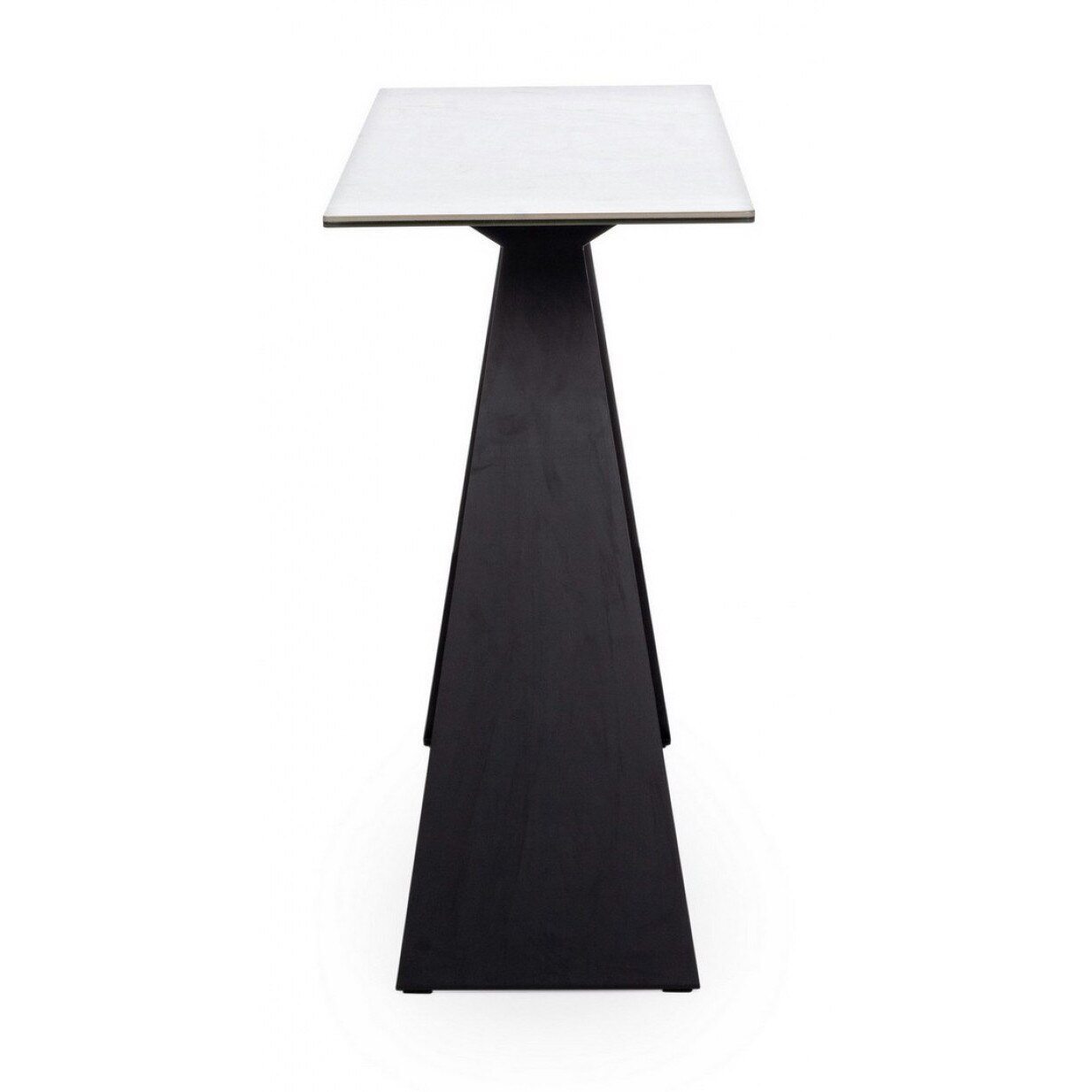 Consola otel ceramica alb negru Blazar 120x40x80 cm - eMAG.ro