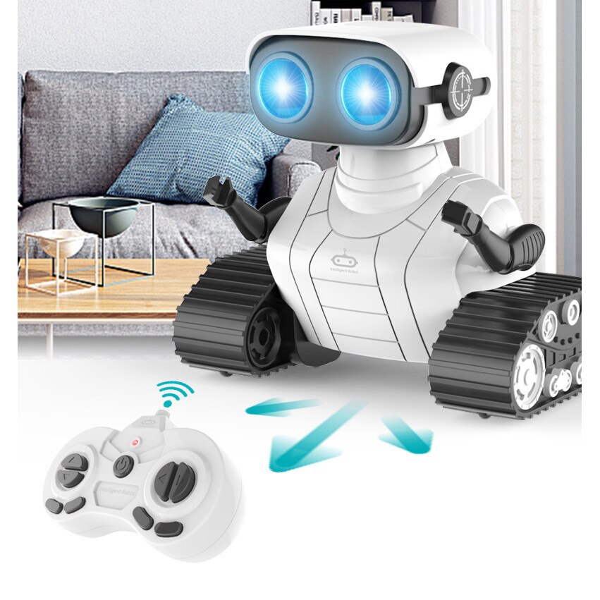 Robot Spatial AKU SMART cu Telecomanda, cu Ochi LED si Sunete Martiene ...