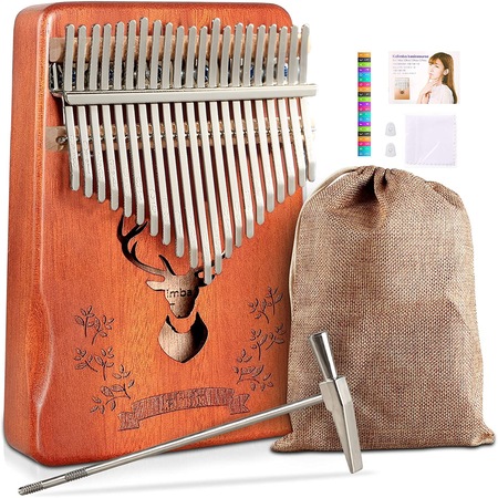 Kalimba, instrument Muzical cu 21 Note, XGETOP®, maro - eMAG.ro