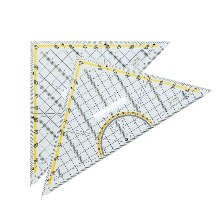 Set 2 x Echer cu raportor pentru navigatie 45/177 - eMAG.ro