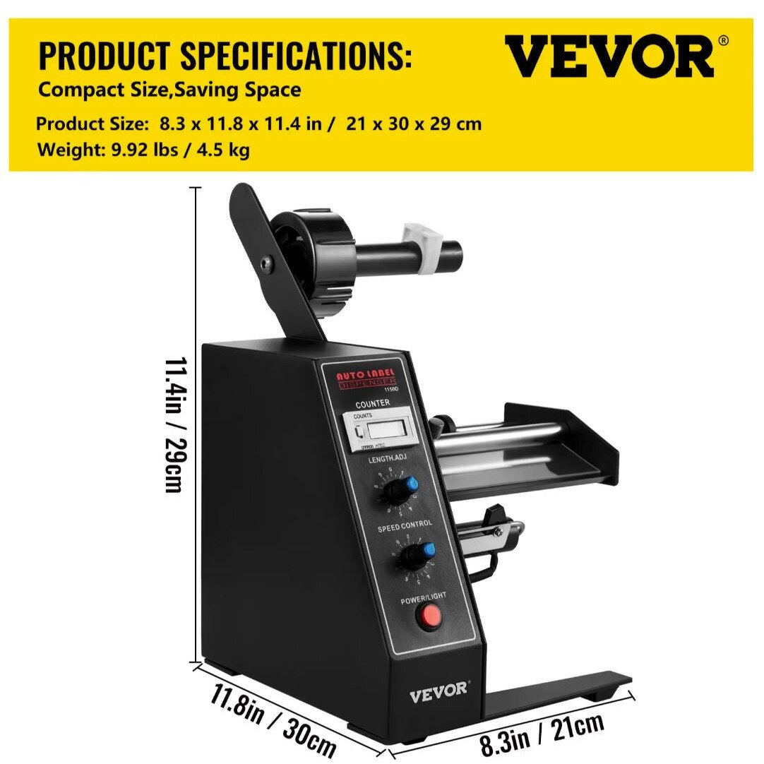 Aplicator automat de etichete, Vevor, Reglabil - eMAG.ro