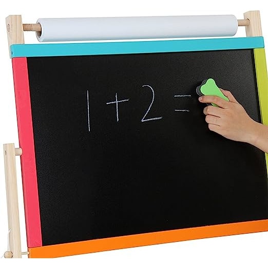 Jucarie Educativa din Lemn 2in1, Include Tabla Magnetica cu Marker si ...