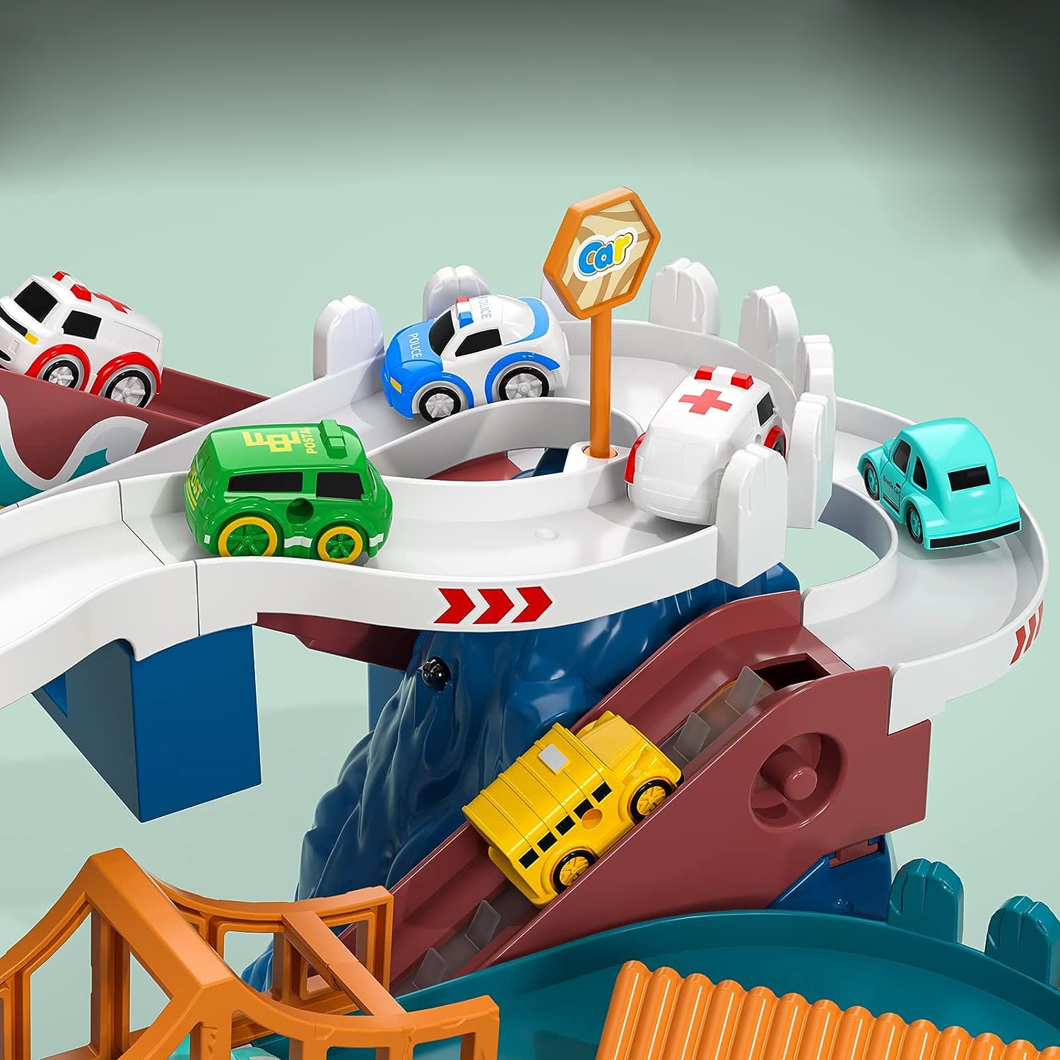 Jucarie interactiva tip pista de curse cu sunete, masini incluse ...