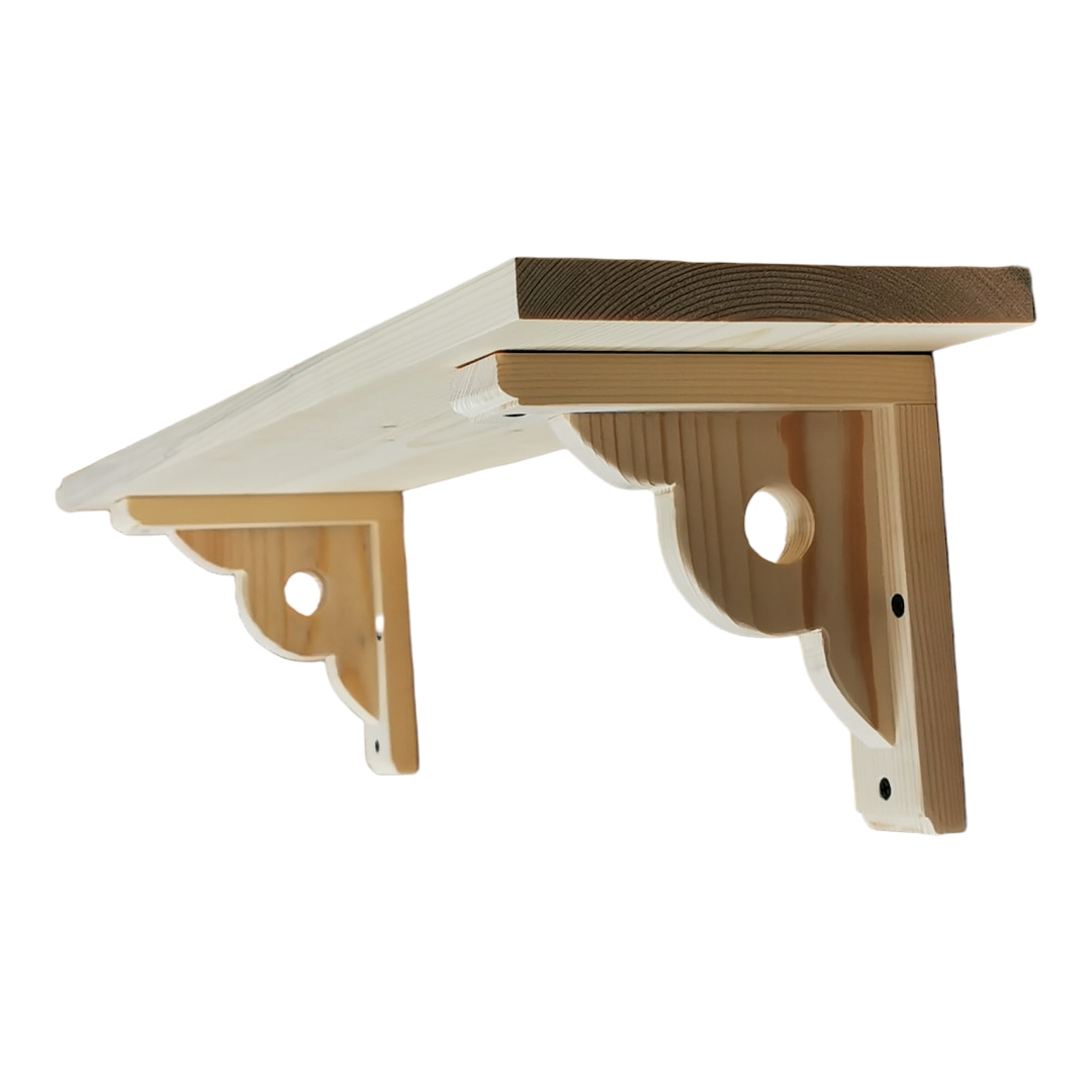 Consola sustinere raft, coltar 12/12 lemn natur - eMAG.ro