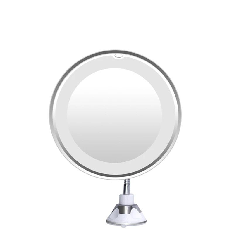 Oglinda Led Machiaj Flexibila cu Ventuza, Marire 10x si Iluminare Q ...