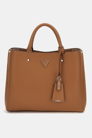 Guess, Geanta shopper de piele ecologica Meridian, Caramel - eMAG.ro