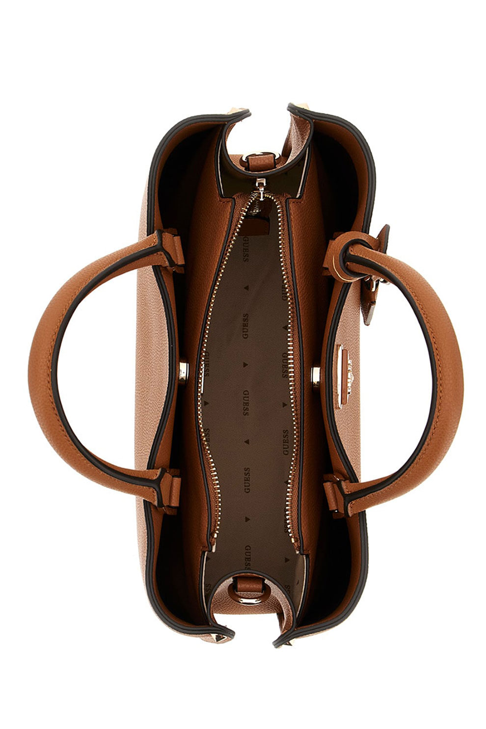 Guess, Geanta shopper de piele ecologica Meridian, Caramel - eMAG.ro