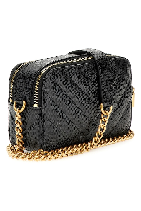 Guess, Geanta crossbody cu model logo Jania, Negru - eMAG.ro