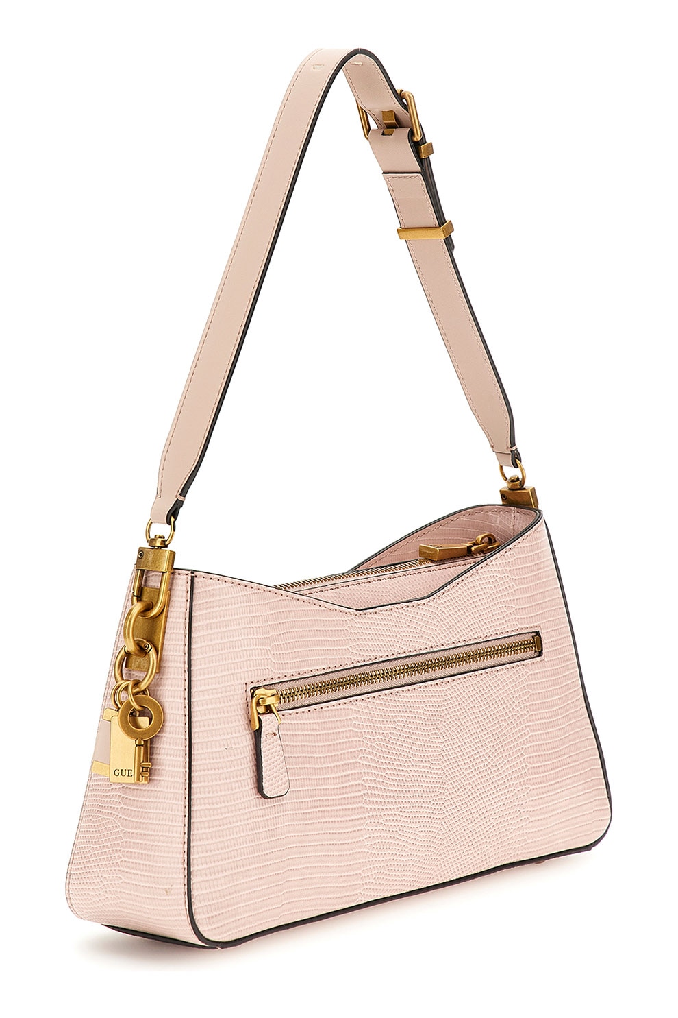 Guess, Geanta de umar cu bareta detasabila Ginevra, Roz pastel - eMAG.ro