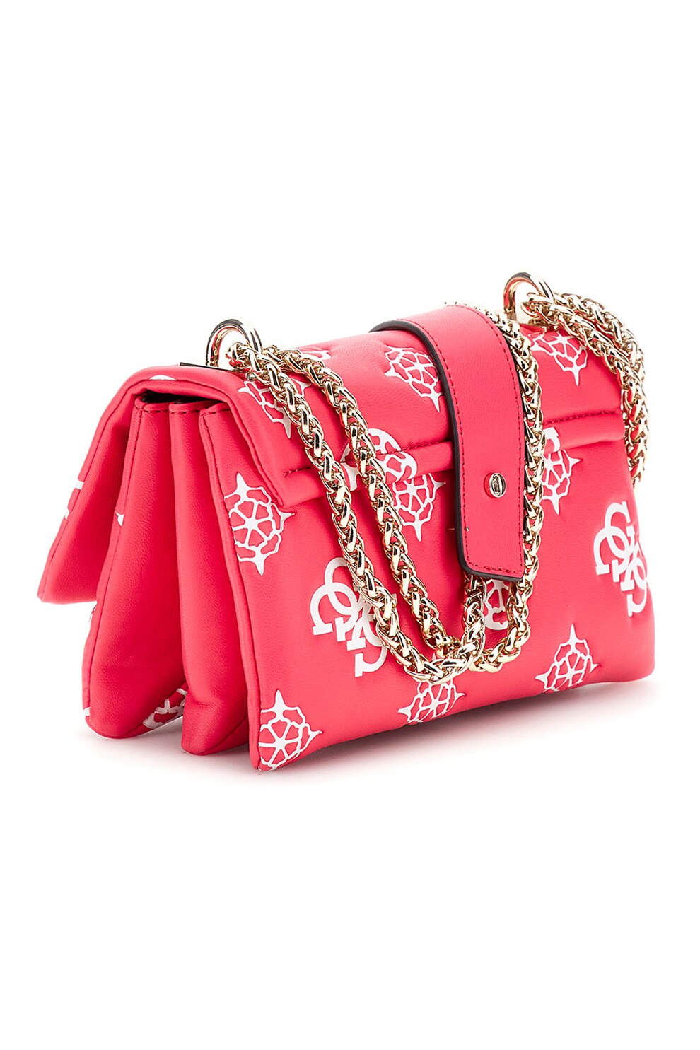 Guess, Geanta crossbody mica Deesa, Alb, Corai - eMAG.ro