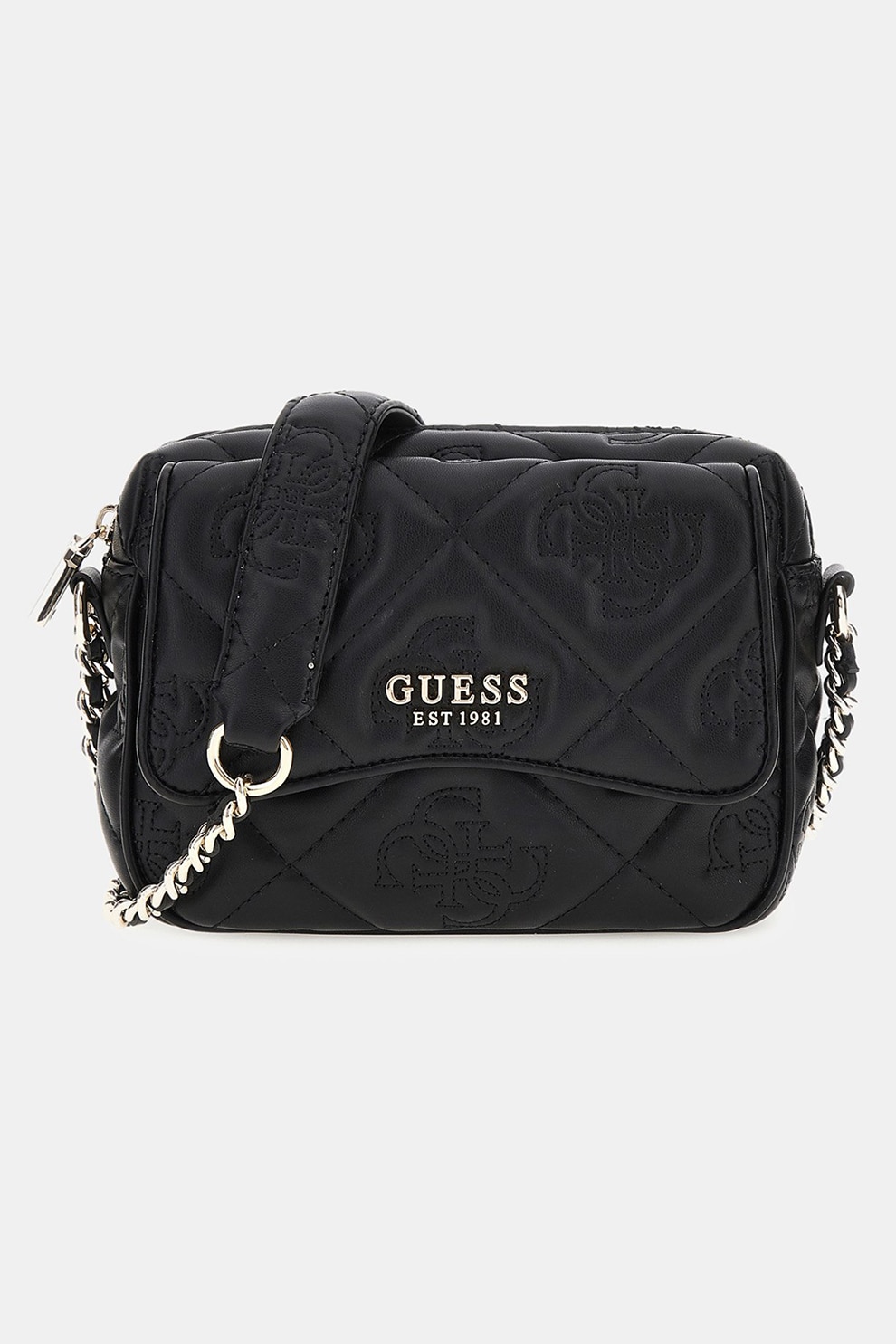 Guess, Geanta crossbody din piele ecologica Marieke, Negru - eMAG.ro