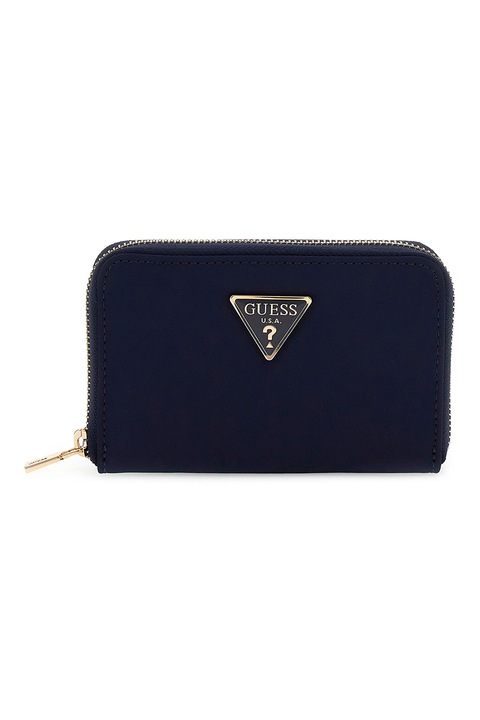 Guess, Portofel cu aplicatie logo metalica Gemma, Bleumarin - eMAG.ro