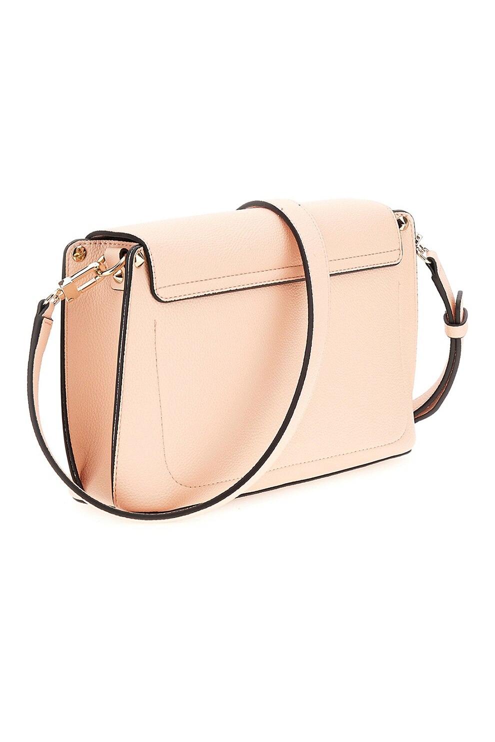 GUESS, Geanta crossbody cu clapa Emiliya, Piersica - eMAG.ro