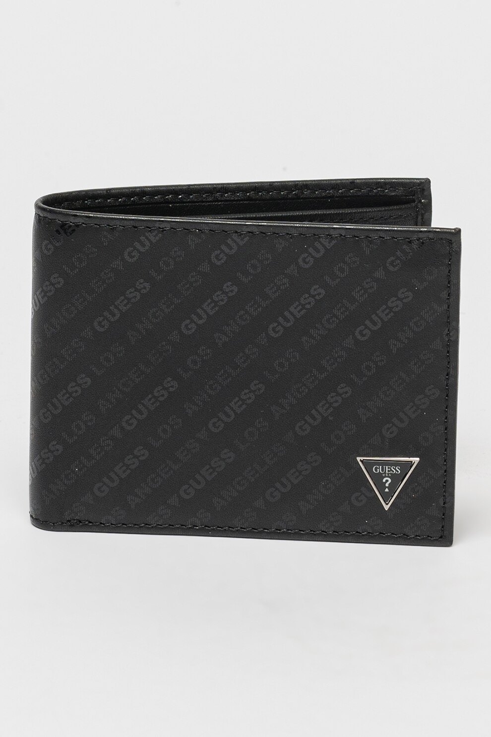 Guess, Portofel cu logo Venezia, Negru - eMAG.ro