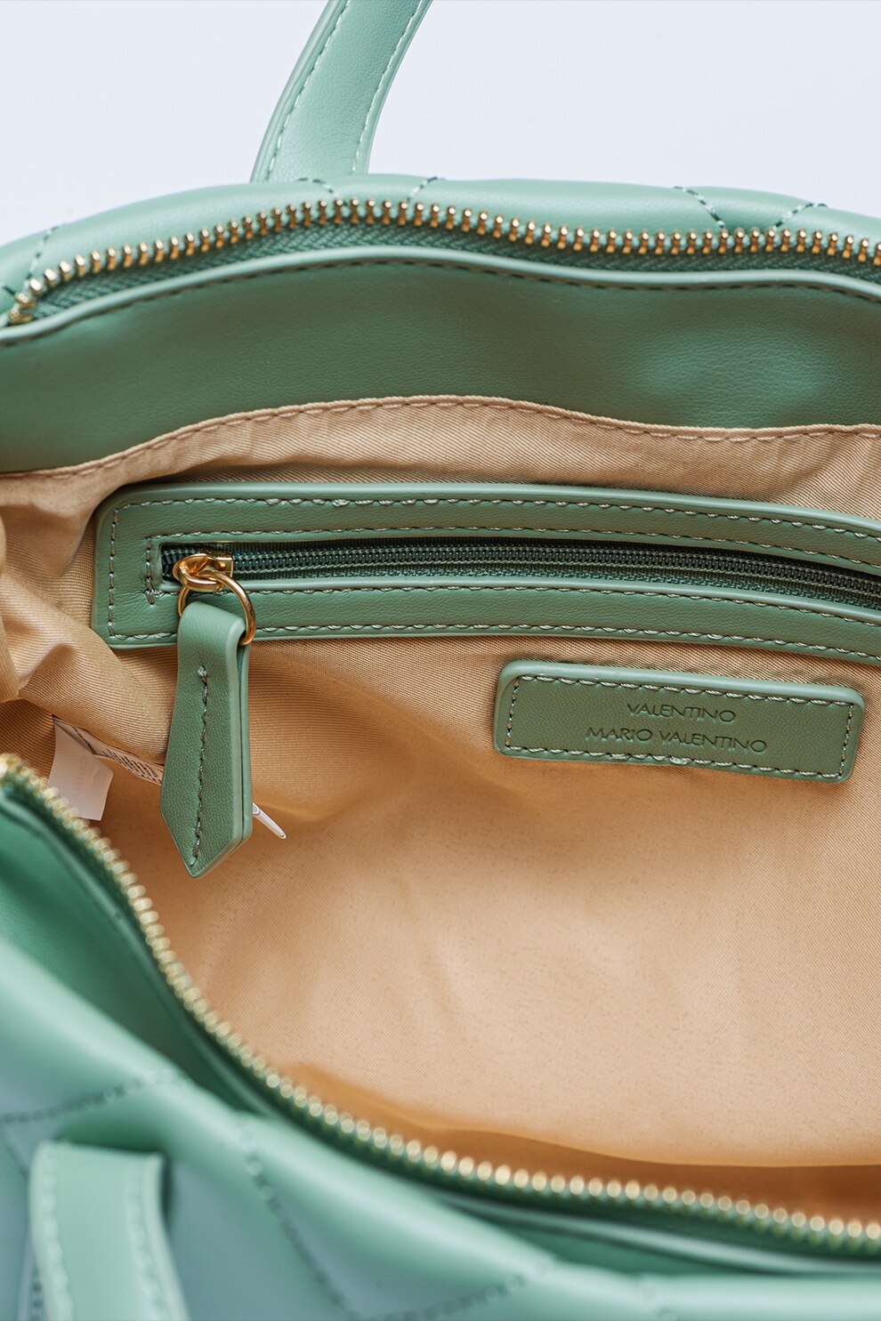 Valentino Bags, Geanta matlasata cu bareta Ocarina, Verde - eMAG.ro