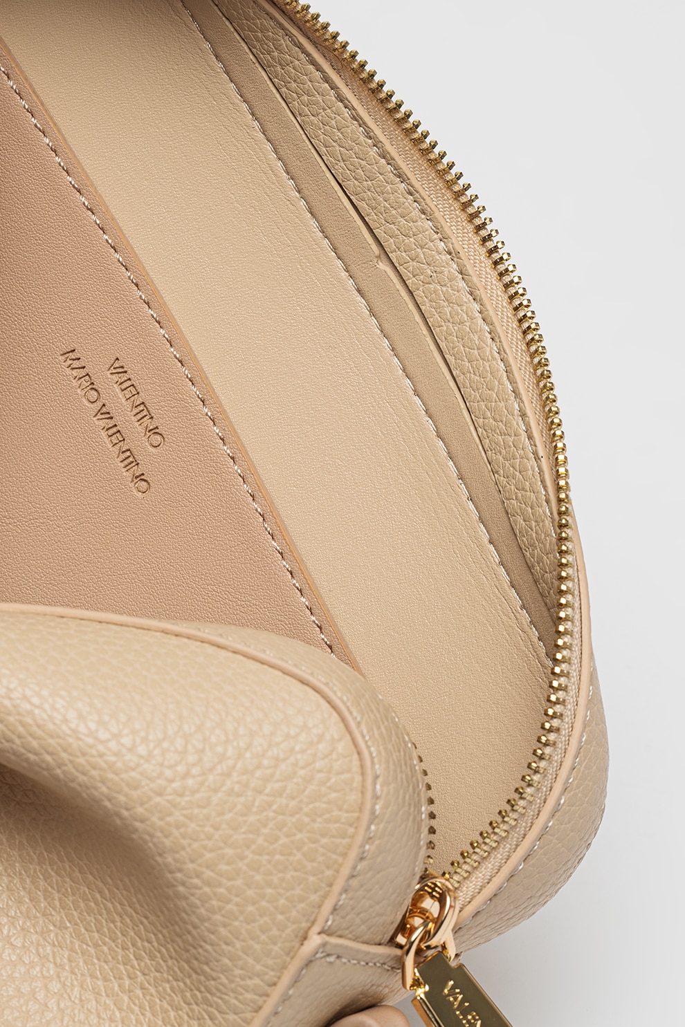 Valentino Bags, Geanta crossbody din piele ecologica cu logo metalic ...