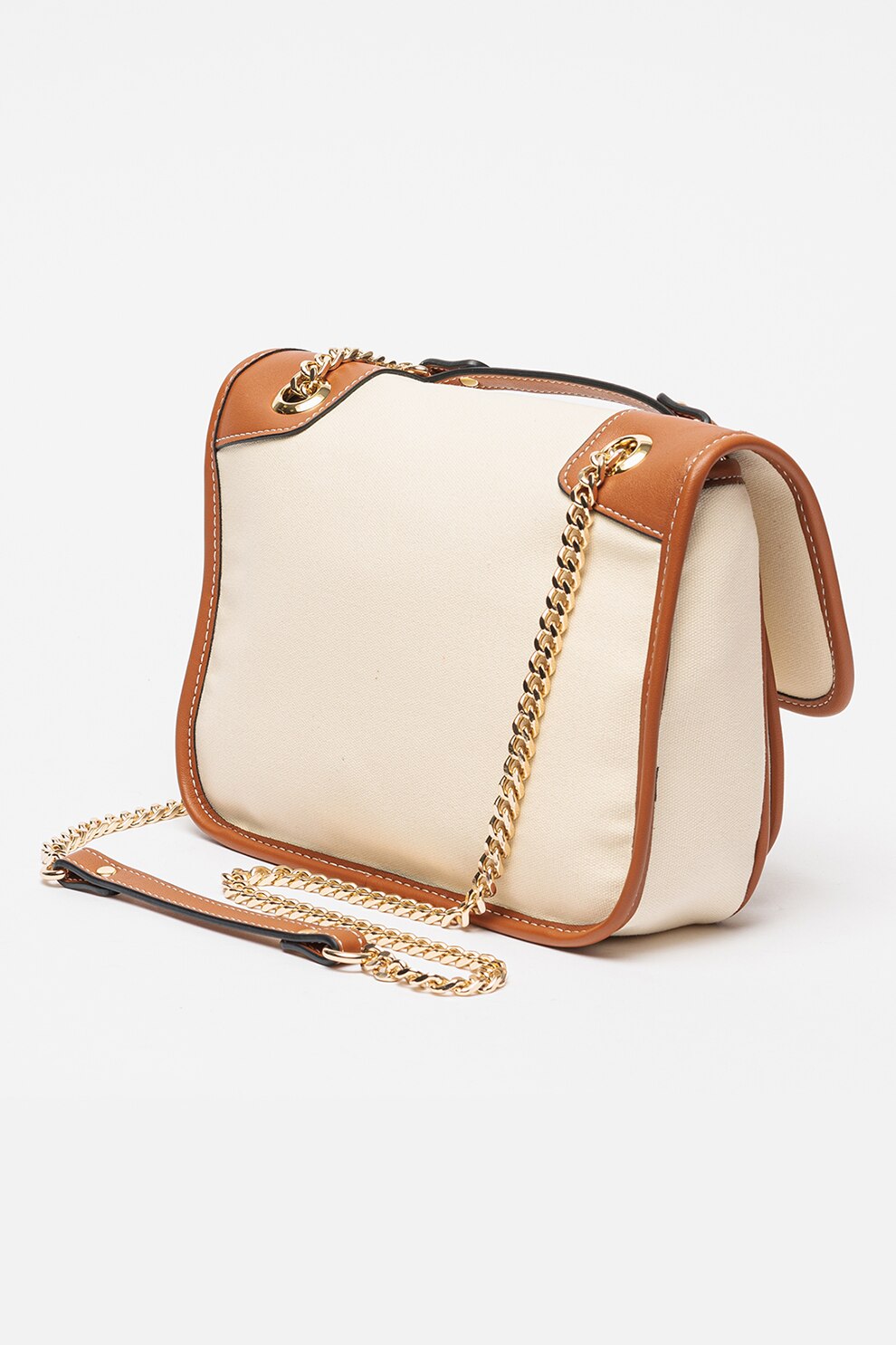 Valentino Bags, Geanta crossbody cu logo Leith, Caramel, Bej deschis ...