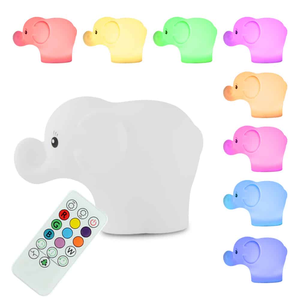 Mini lampa portabila, Ango, Model elefant, Alb - eMAG.ro