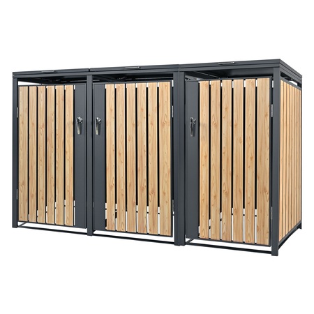 Masca pubela gunoi ML-Design pentru 3 tomberoane, pana la 240 litri ...