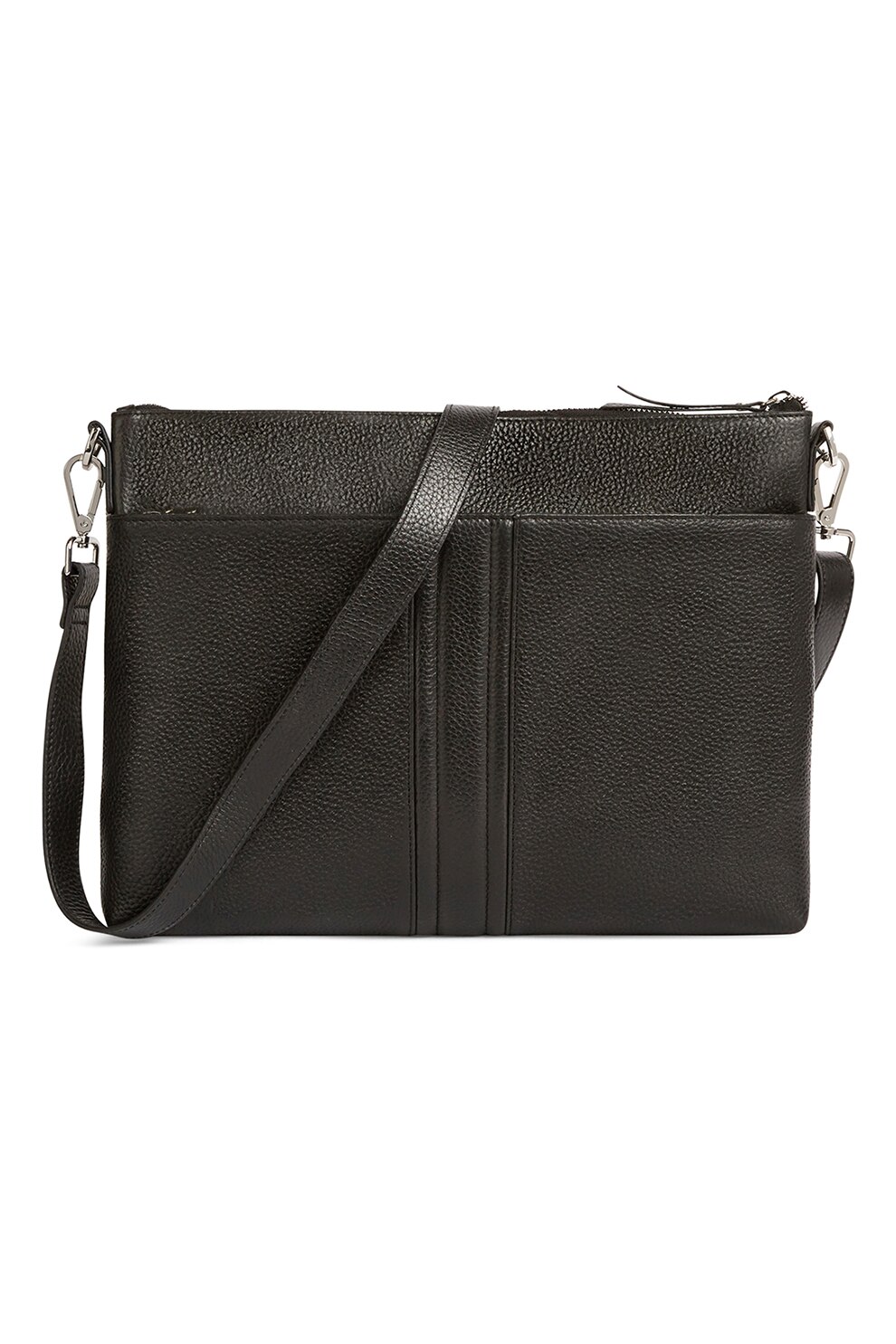 Geox, Geanta crossbody dreptunghiulara Corinne, Negru - eMAG.ro