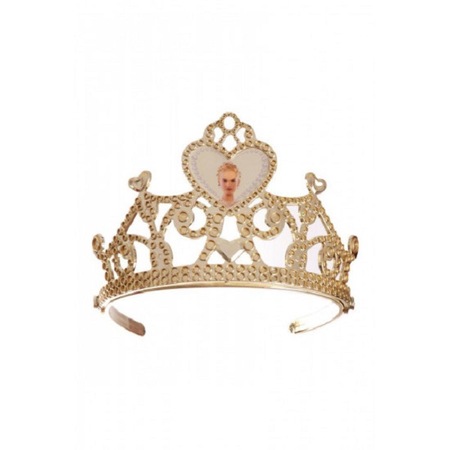 Coronita de printesa pentru copii, aurie, plastic, 7 ani - eMAG.ro