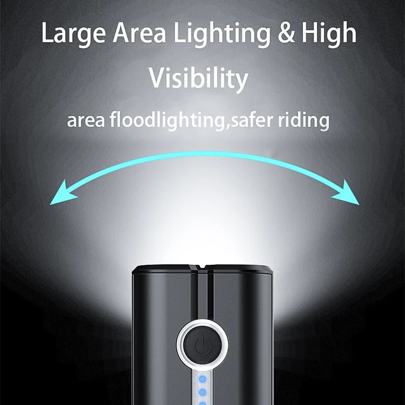 Lanterna Bicicleta WUBEN SQ cu LED, 5 moduri de iluminare, indicator ...