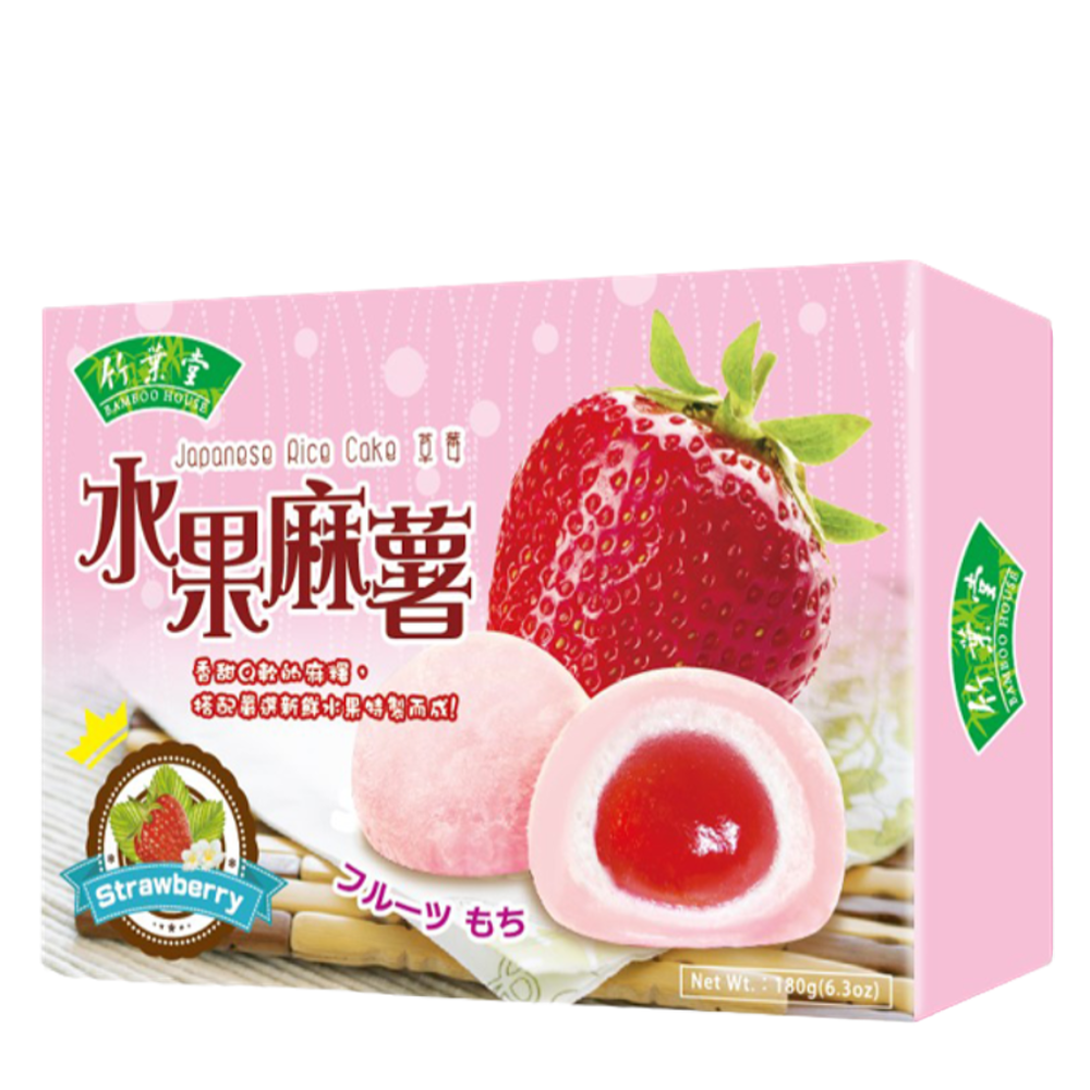 Prajituri Mochi, Aroma de capsuni, 180g, Bamboo House - eMAG.ro